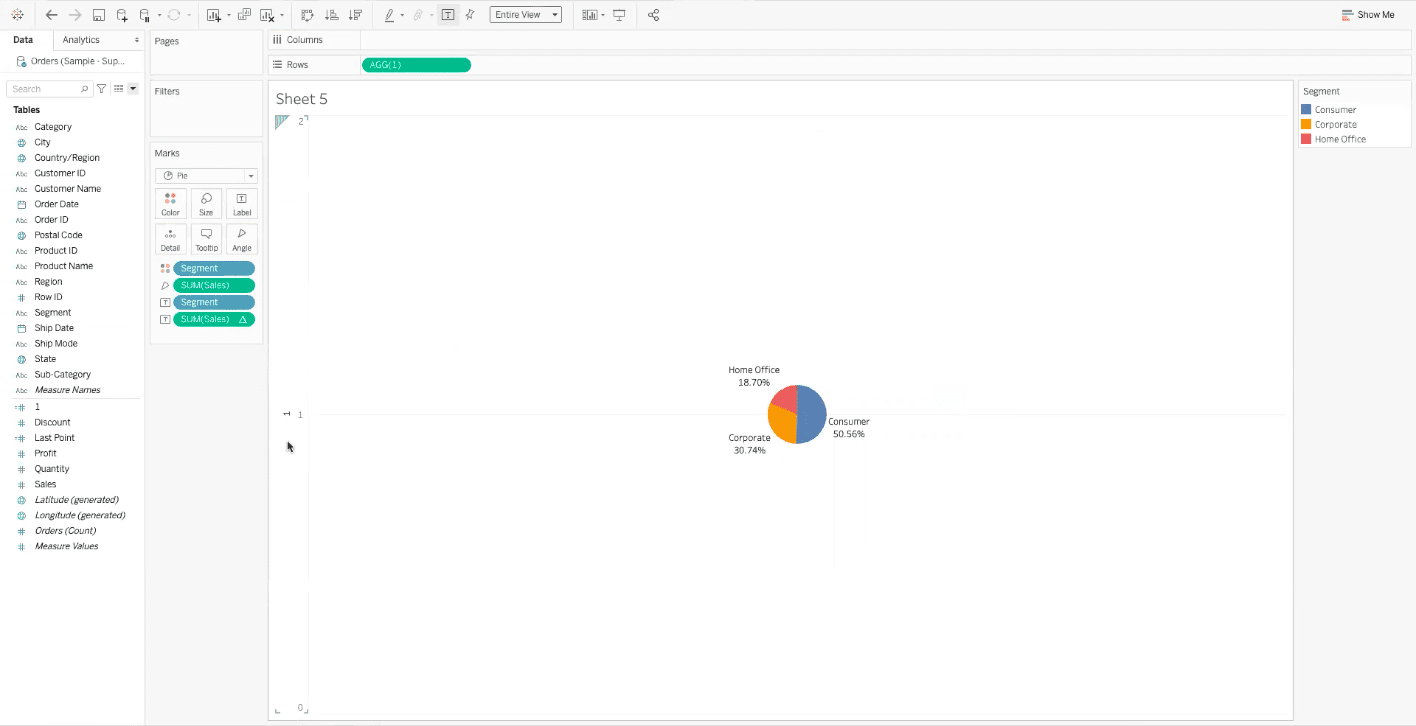 How to Make Donut Charts In Tableau