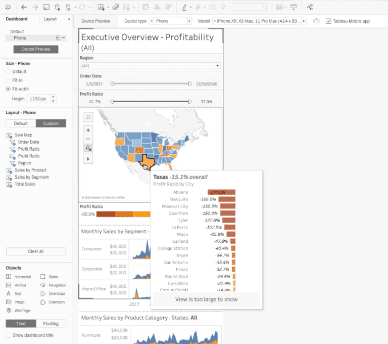 Device-Specific Dashboards In Tableau