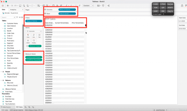 How to Build Year-over-Year Calculations in Tableau | XeoMatrix