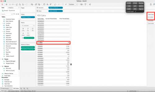 How to Build Year-over-Year Calculations in Tableau | XeoMatrix