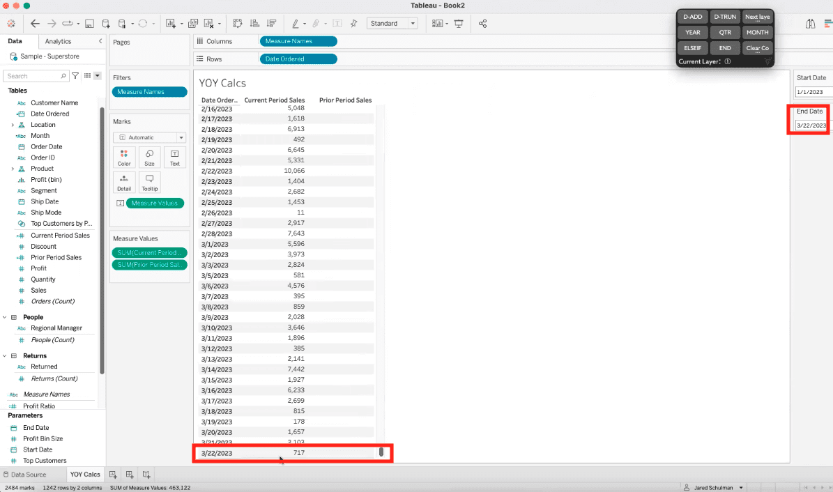 How to Build Year-over-Year Calculations in Tableau | XeoMatrix