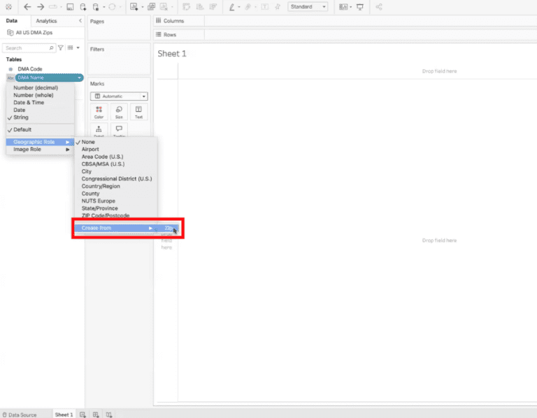 How to Create a Custom Geographic Region Field in Tableau
